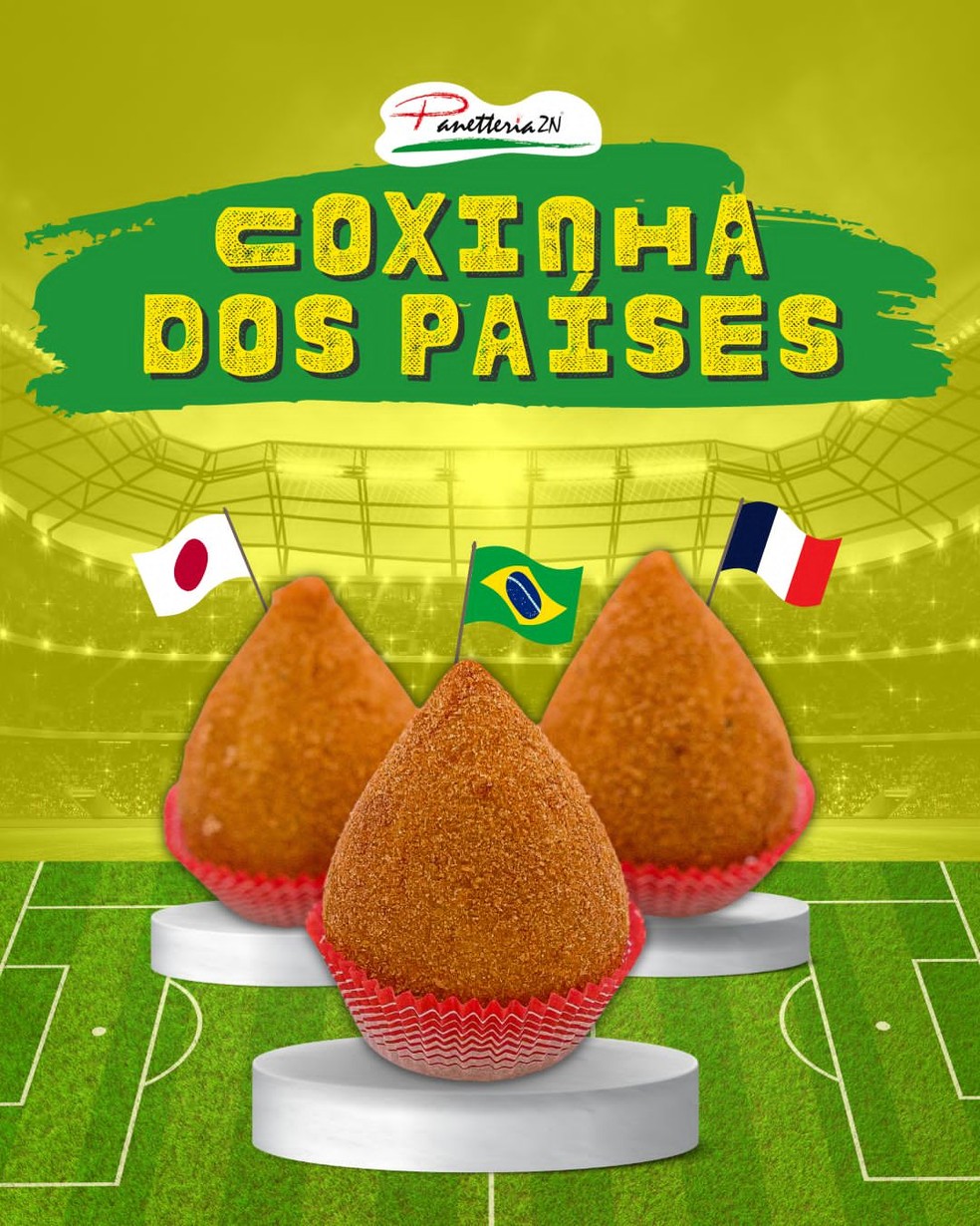 Padaria faz sucesso com coxinhas gigantes e cria sabores inspirados na ...