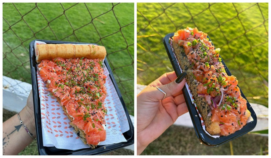 Restaurante aposta em pizza e hot dog de sushi, viraliza nas redes e ...