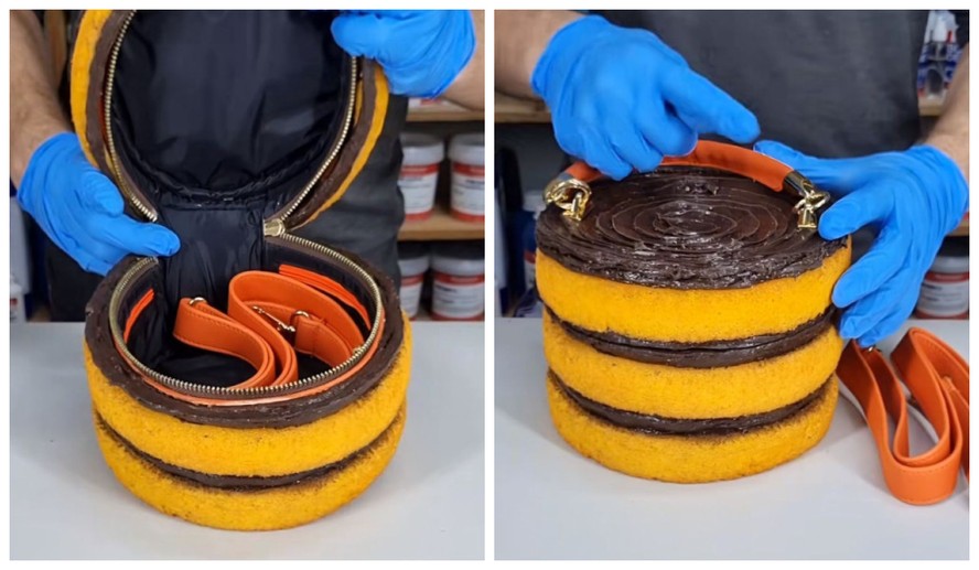 Bolsa de bolo? Artesão viraliza com produção de acessório inusitado