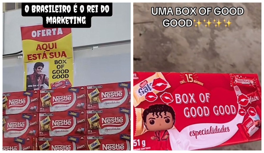 Empresa viraliza após reproduzir meme 'box of good good' em caixa de bombom