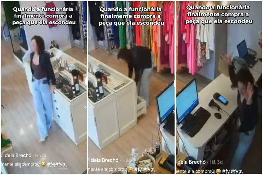 Brechó ‘flagra’ funcionária comprando roupa após esconder peça dos ...