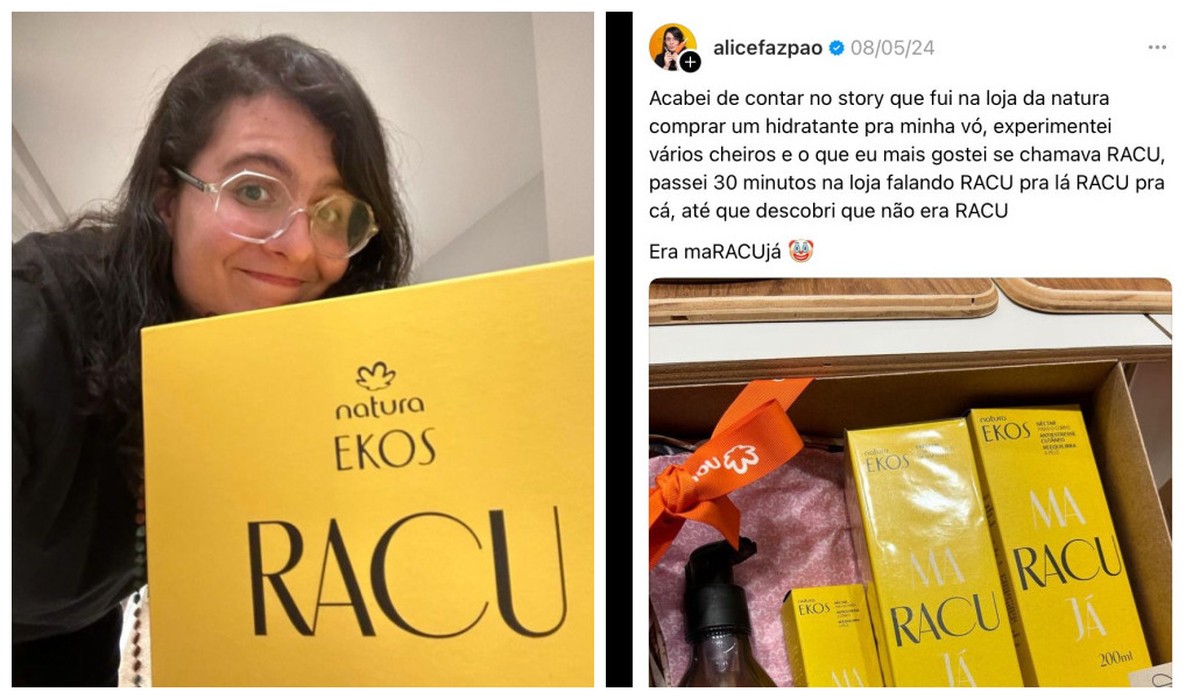 Natura 'Racu': Consumidora viraliza com erro em nome de produto com ...