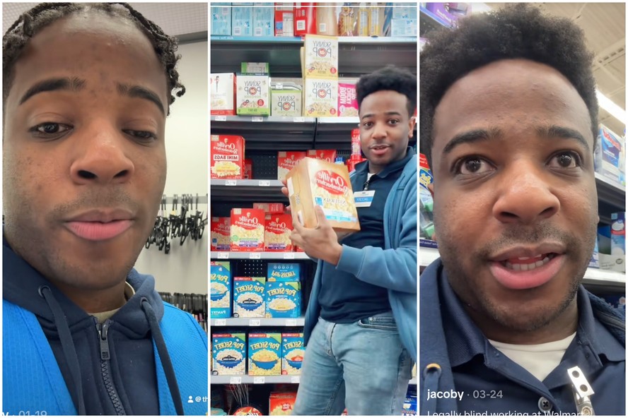 Funcionário de supermercado com deficiência visual conquista web com ...