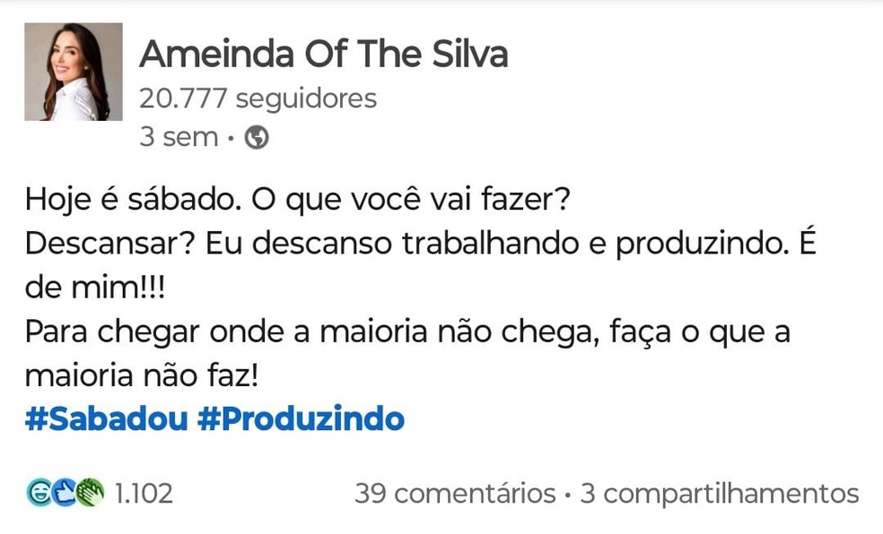 Ameinda of the Silva: Empreendedora faz sucesso nas redes sociais com ...