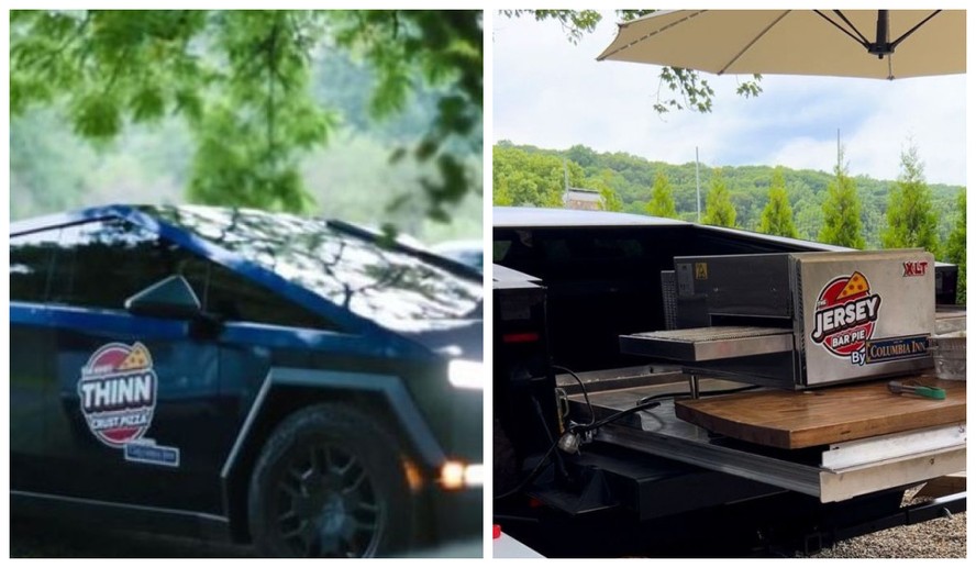 Pizzaiolo equipa picape da Tesla para preparar pizzas em dois minutos e ...